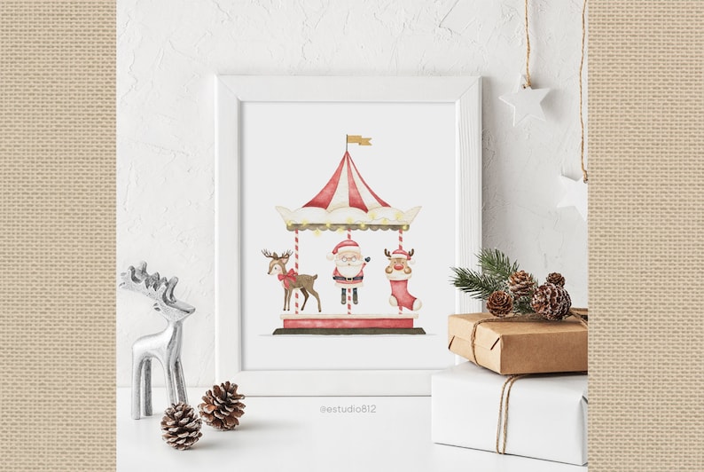 Christmas Clipart Christmas Watercolor Digital Clipart | Etsy