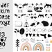 Scandinavian Animals Clipart Minimalist Nursery Doodle Animal Clip Art ...