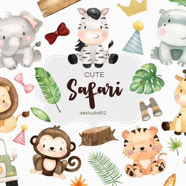 Safari Clipart - Etsy