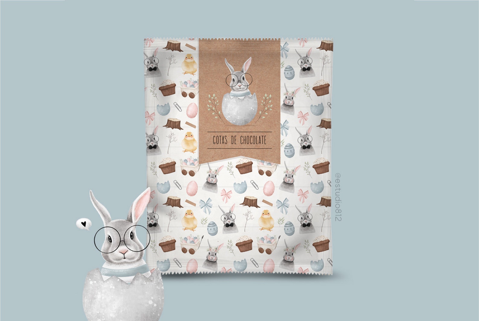 Magic Easter Clipart, Bunny Digital Clipart - Etsy