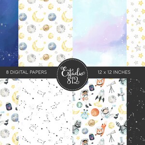 Space Astronaut Clipart Planet Clip Art Digital Download - Etsy