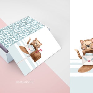 Love Clipart, Woodland Animals Watercolor Digital Clipart, Forest ...