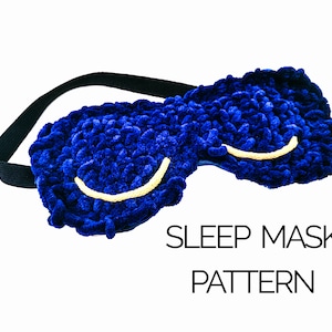 Crochet Sleep Mask Pattern | Crochet Eye Mask Pattern | PDF | Video ...
