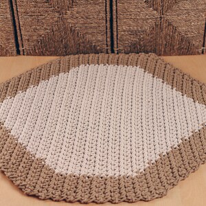 Crochet Rhombus Rug Pattern | Modern Geometric Rug Pattern | Decorative ...