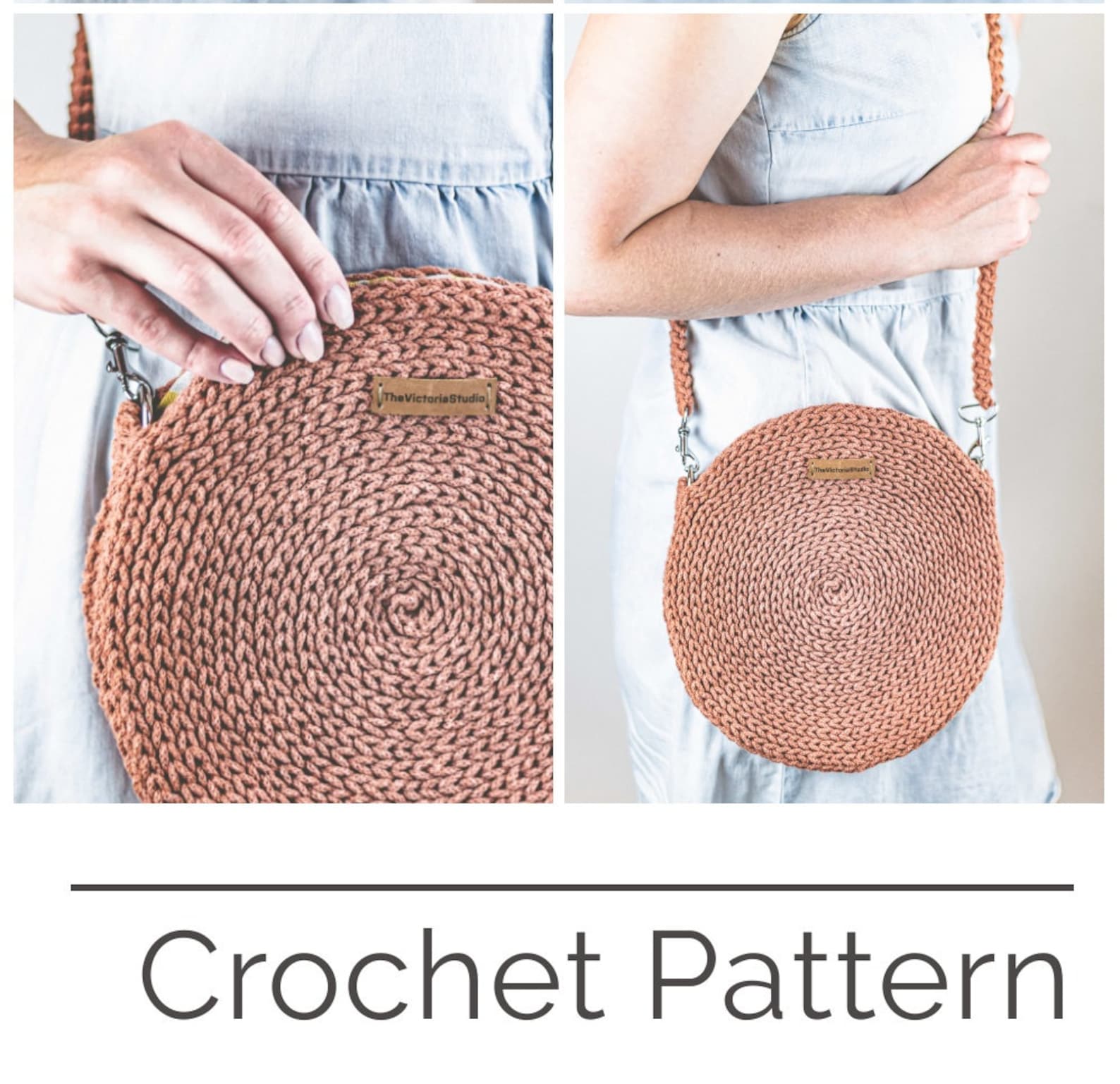 Crochet Circle Bag Pattern Crochet Round Bag Pattern - Etsy
