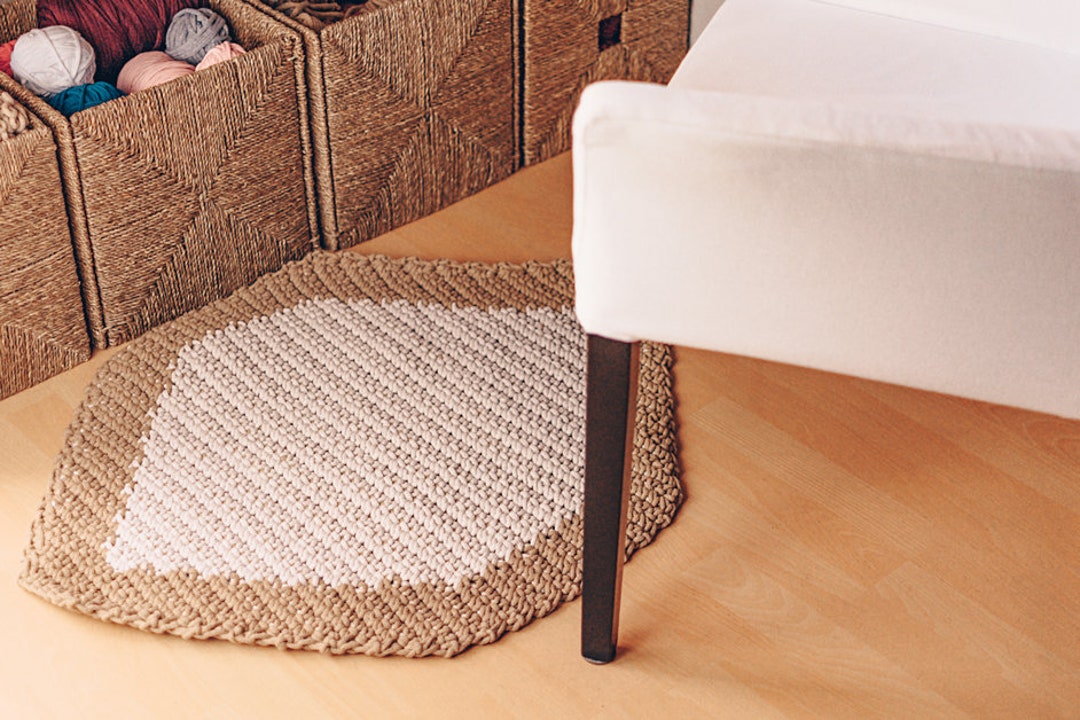 Crochet Rhombus Rug Pattern | Modern Geometric Rug Pattern | Decorative ...