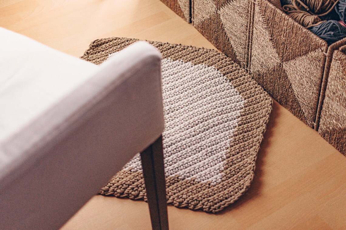 Crochet Rhombus Rug Pattern Modern Geometric Rug Pattern - Etsy