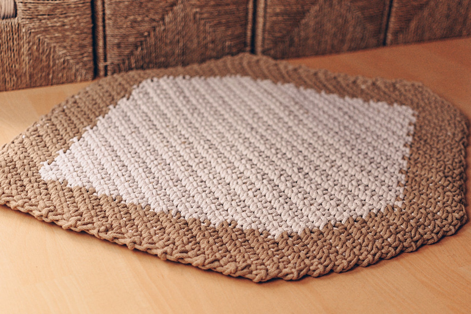 Crochet Rhombus Rug Pattern Modern Geometric Rug Pattern - Etsy