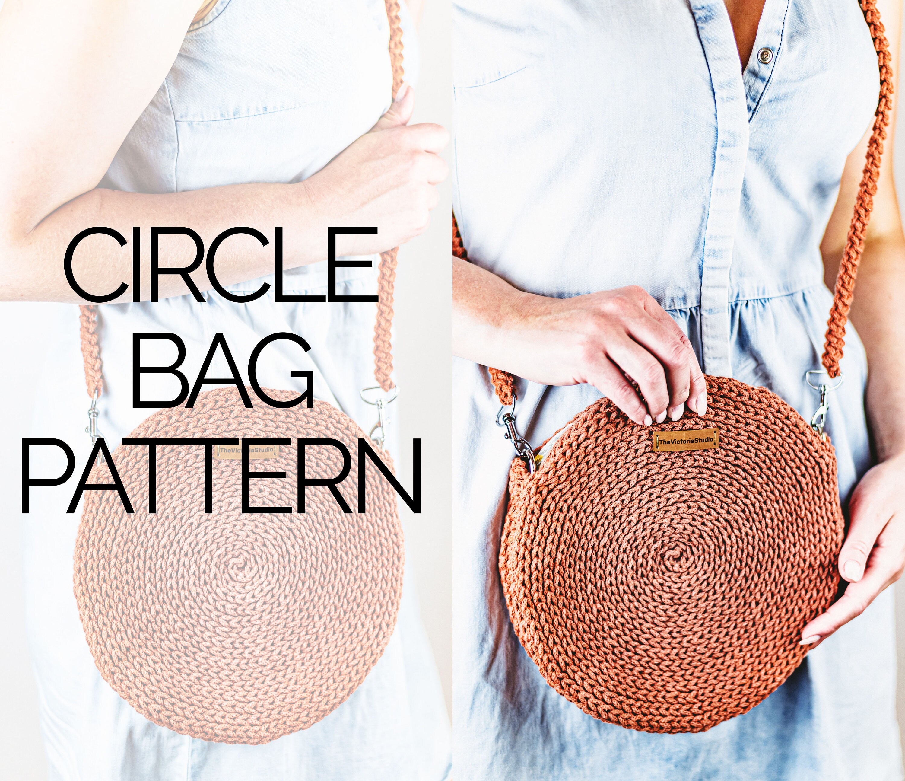 Crochet Circle Bag Pattern Crochet Round Bag Pattern Crochet Circle ...