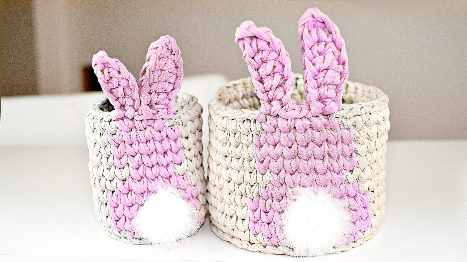 Crochet Easter Bunny Basket Pattern - Etsy
