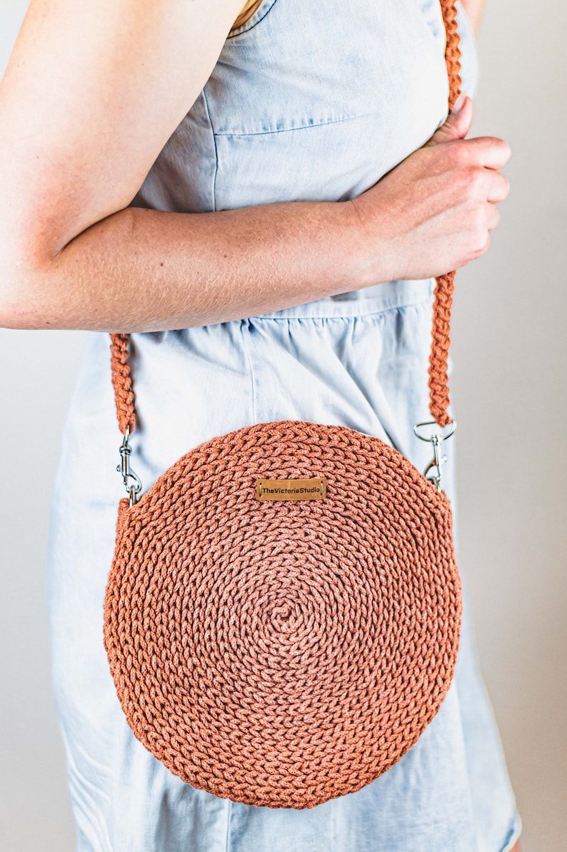 Crochet Circle Bag Pattern Crochet Round Bag Pattern | Etsy