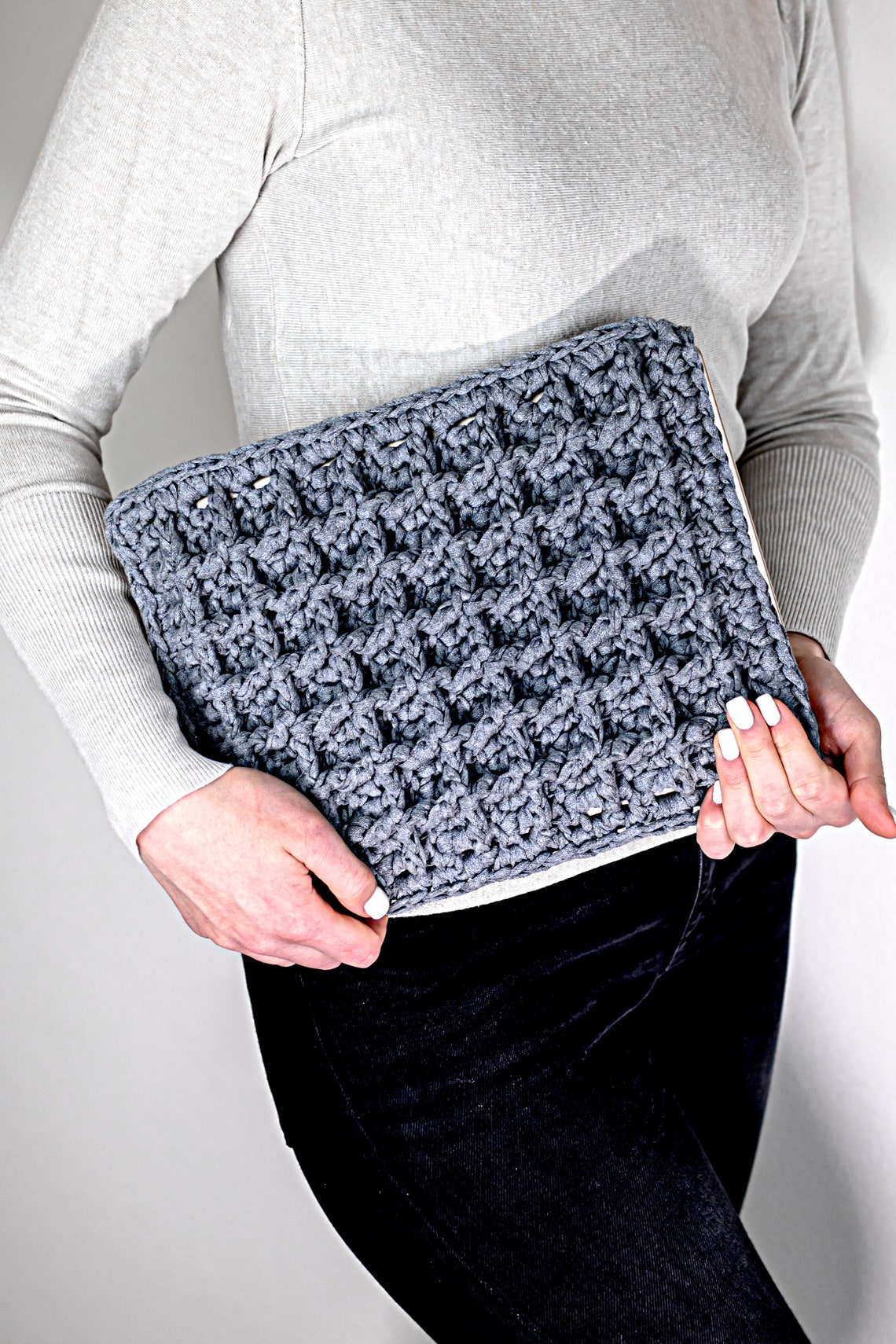 Crochet Laptop Cover Pattern | Crochet Waffle Case Pattern - Etsy