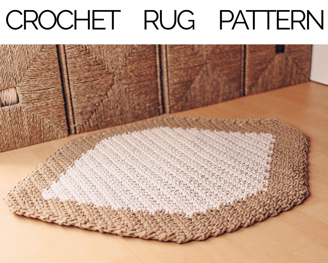 Crochet Rhombus Rug Pattern | Crochet Modern Geometric Rug Pattern ...