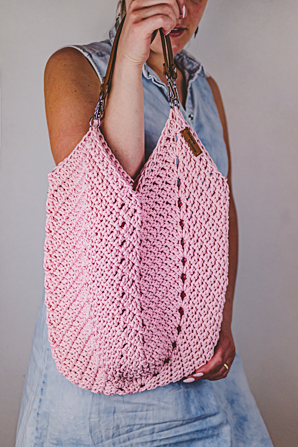 Crochet Bag With Handles Pattern Crochet Market Bag Pattern - Etsy