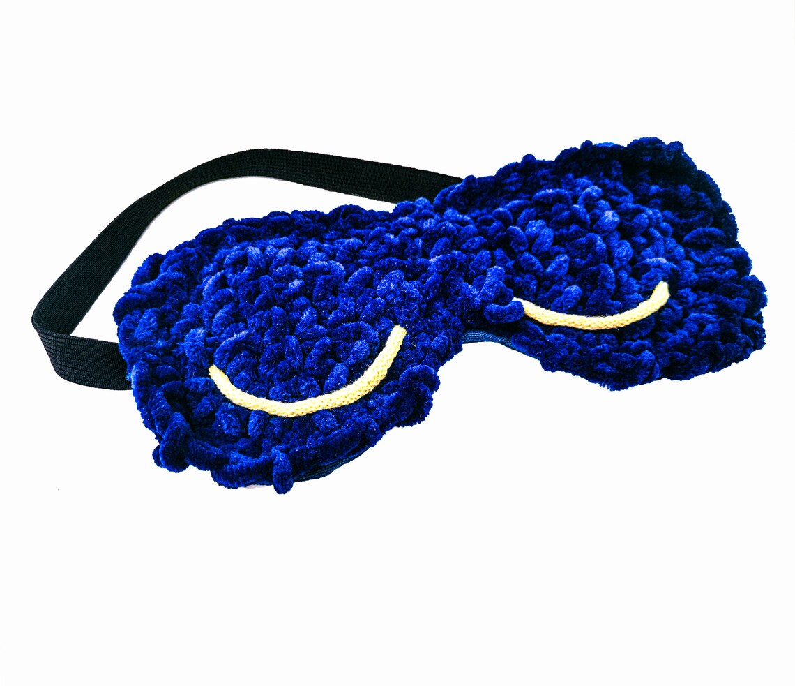 Crochet Sleep Mask Pattern | Crochet Eye Mask Pattern | PDF | Video ...