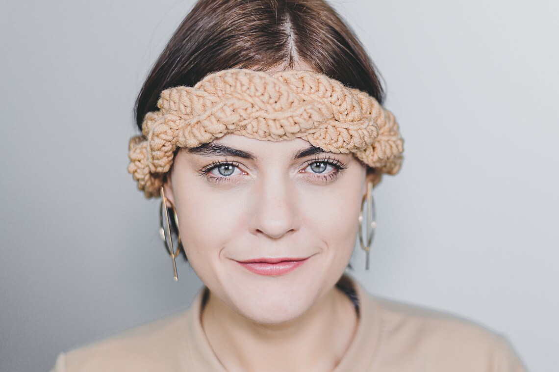 Crochet Braided Headband Pattern - Etsy