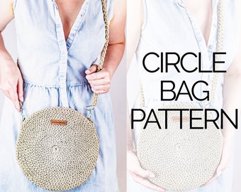 Crochet Circle Bag Pattern Crochet Round Bag Pattern | Etsy