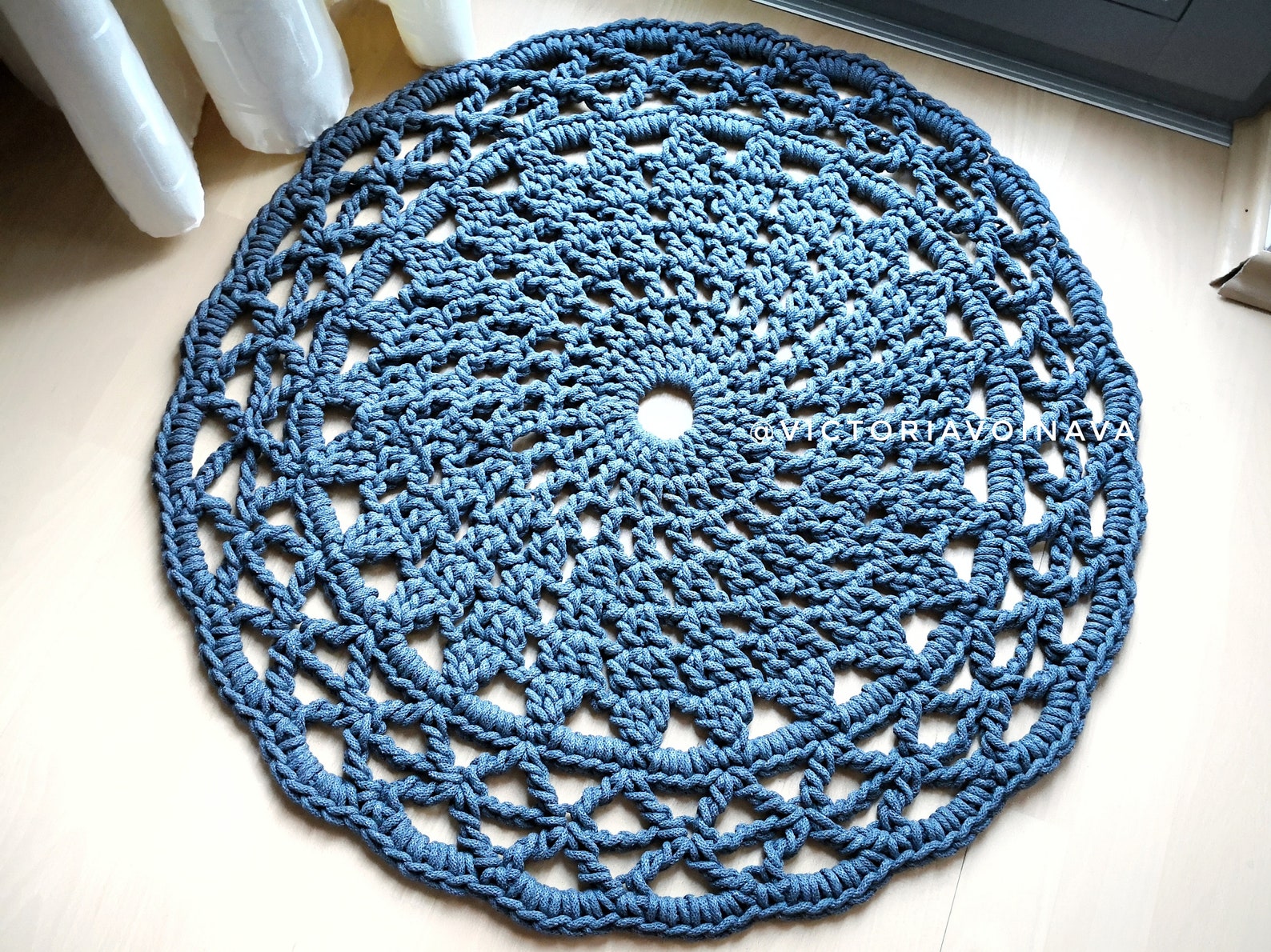 Crochet Round Rug Pattern | Crochet Pattern - Etsy