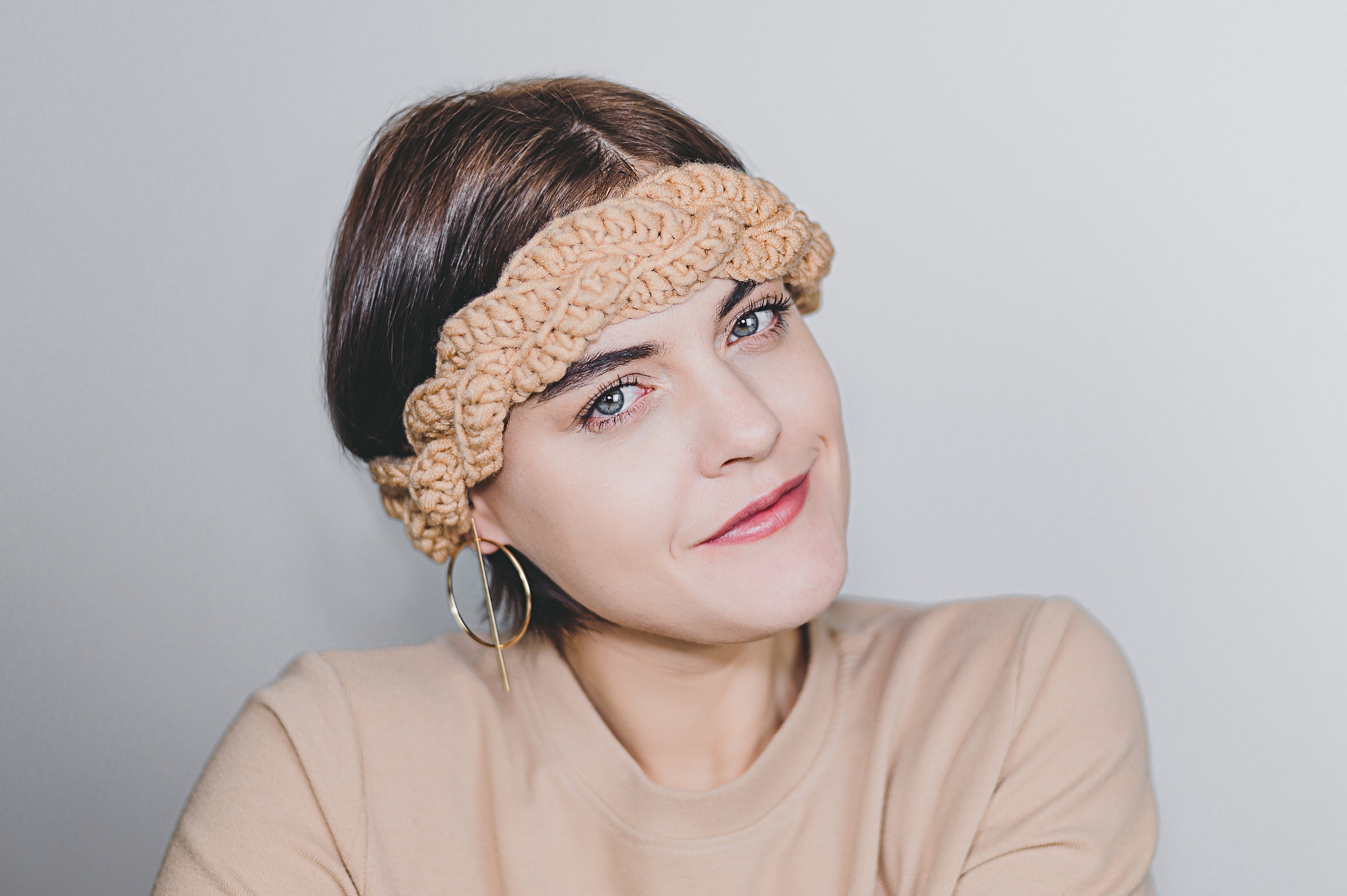 Crochet Braided Headband Pattern - Etsy