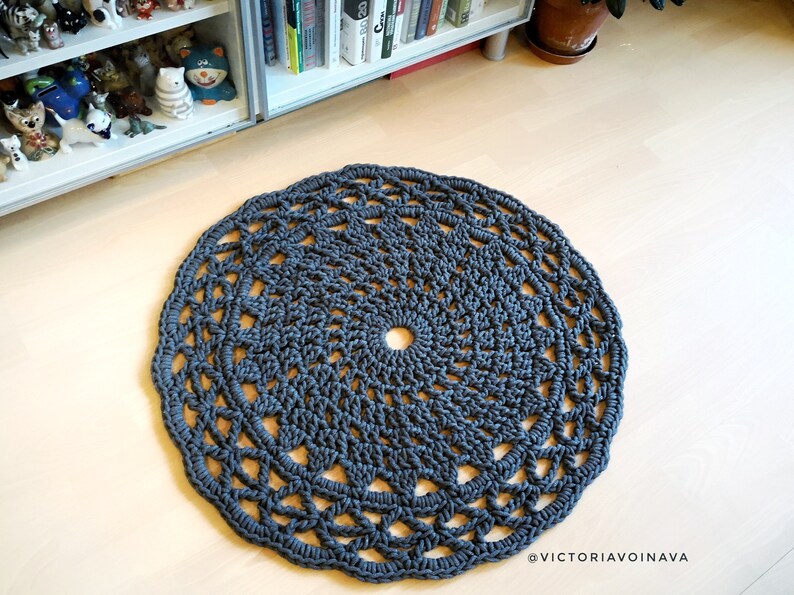 Crochet Round Rug Pattern | Crochet Pattern - Etsy