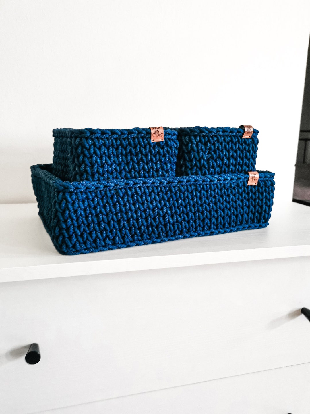 Crochet Basket Pattern | Decorative Crochet Storage Basket | Easy ...