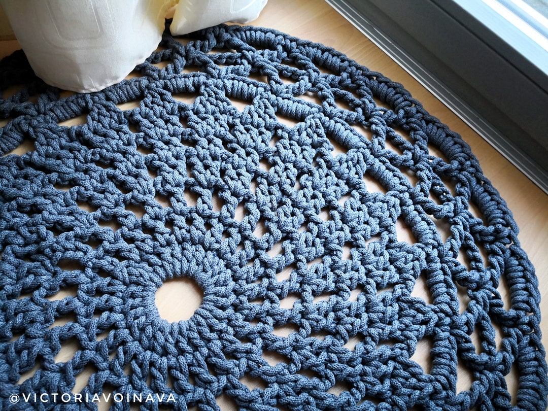 Crochet Round Rug Pattern | Crochet Carpet Pattern | Crochet for ...