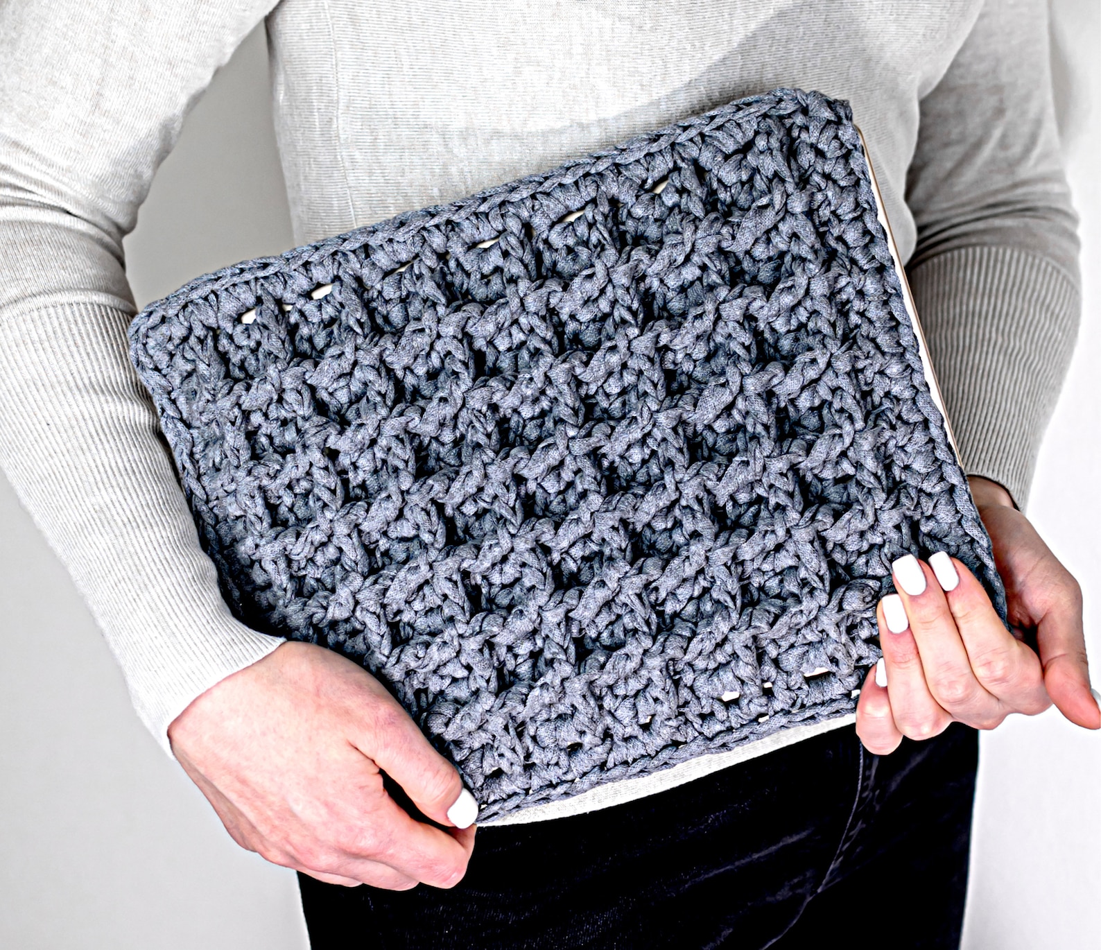 Crochet Laptop Cover Pattern | Crochet Waffle Case Pattern - Etsy