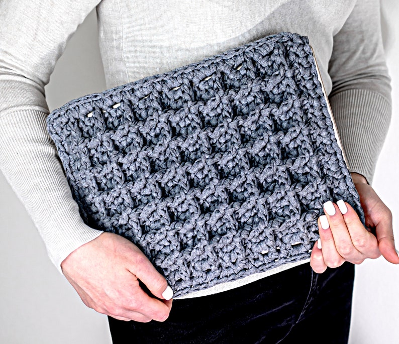 Crochet Laptop Cover Pattern | Crochet Waffle Case Pattern - Etsy