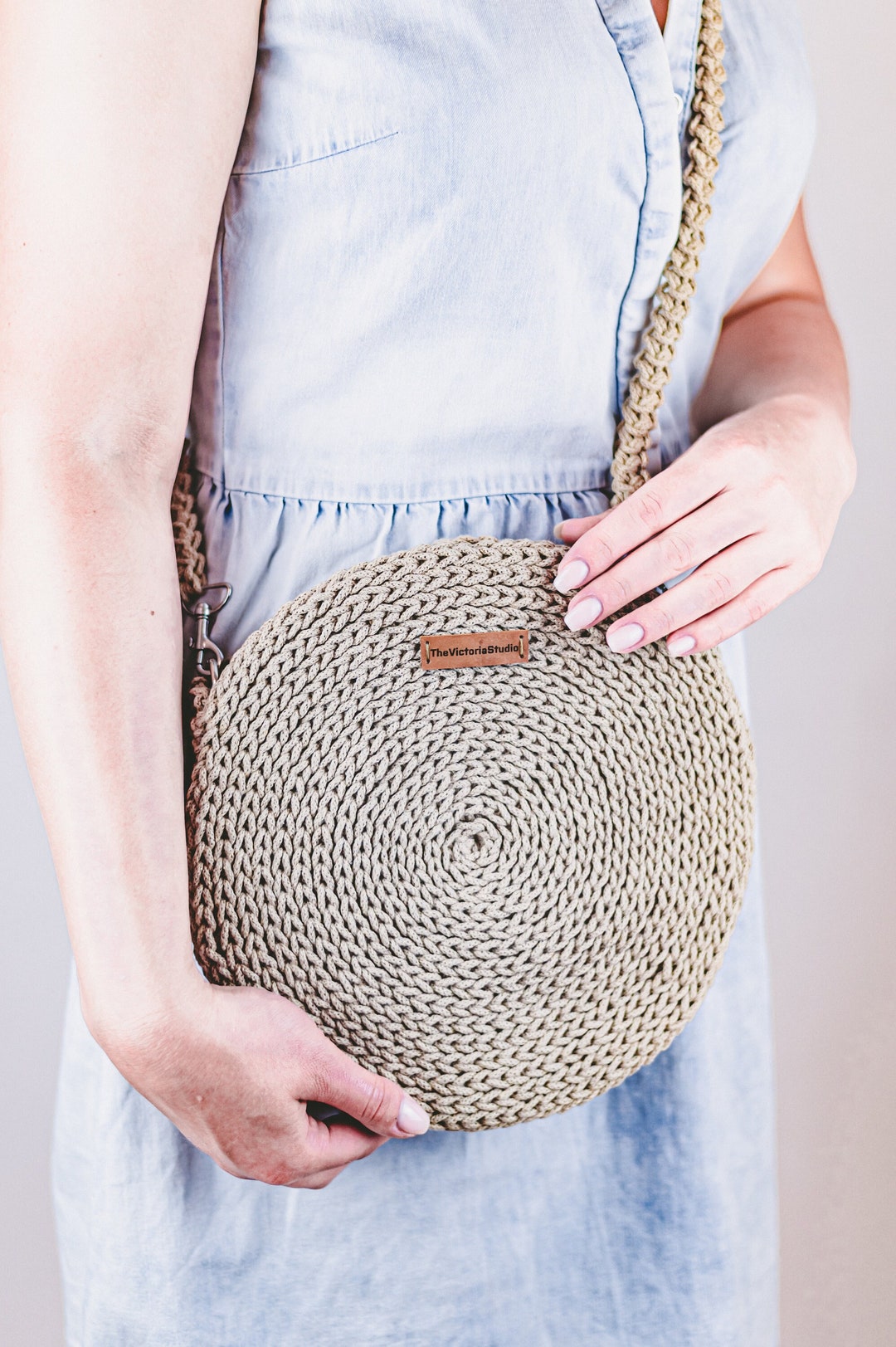 Crochet Round Bag Pattern | Crochet Circle Bag Pattern | Crochet Circle ...