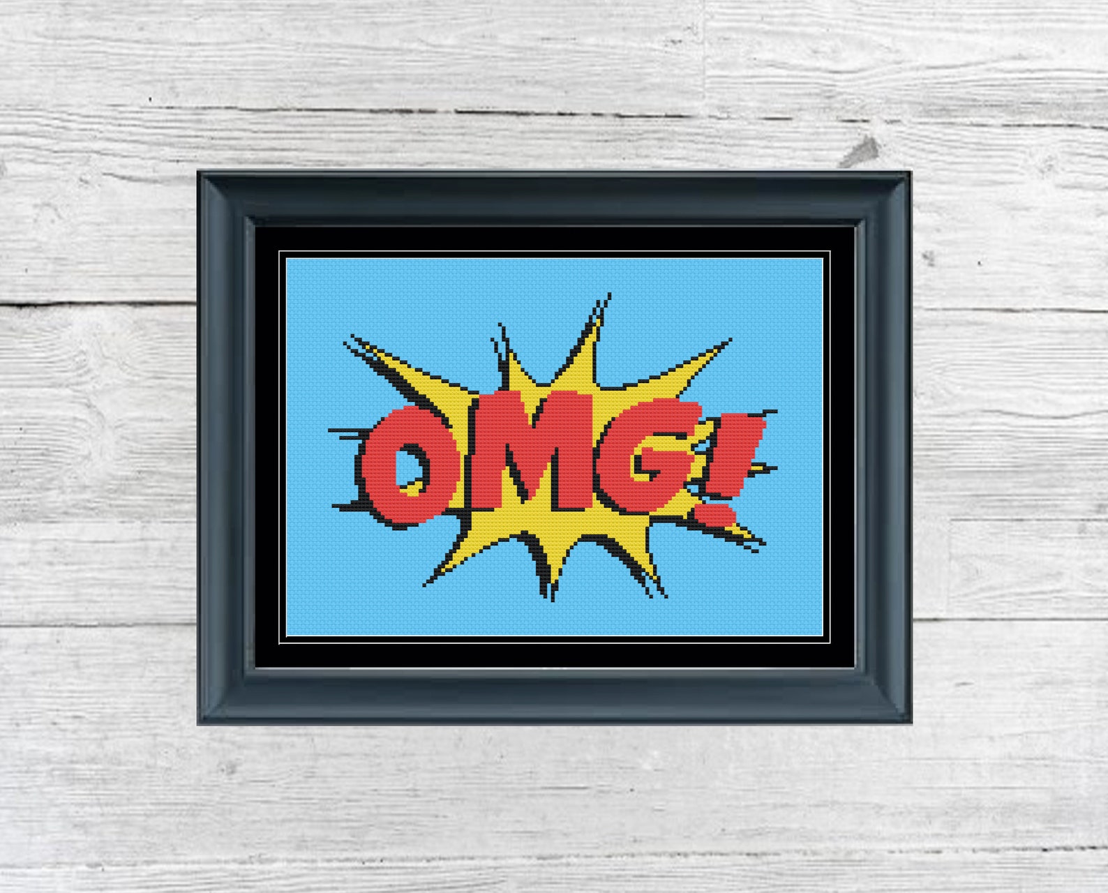 OMG! Cross Stitch Pattern - PDF - Instant Download - Modern ...