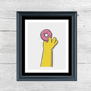 The Simpsons - Donut - Cross Stitch Pattern - PDF - Instant Download ...