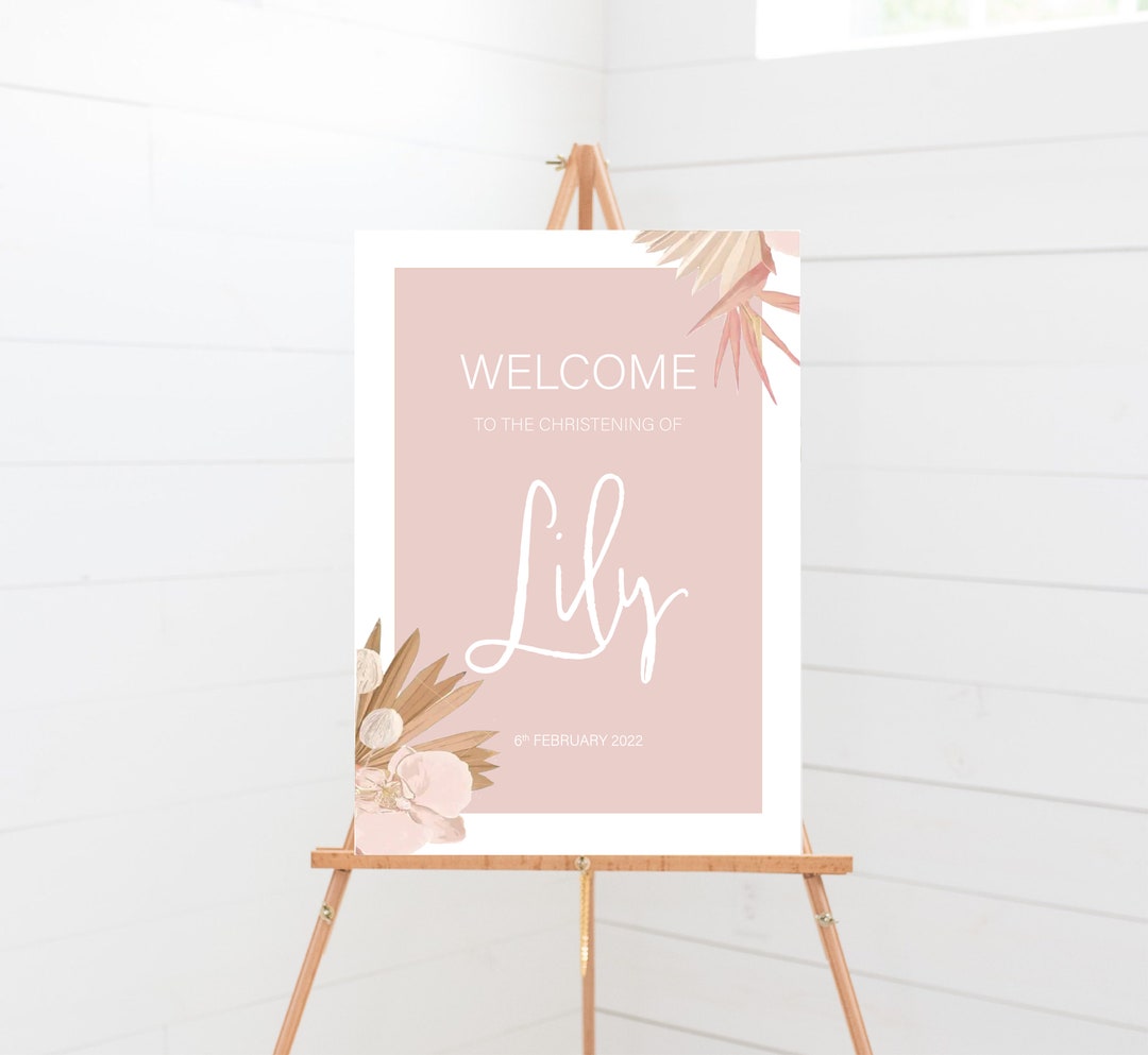 Welcome to My Christening Sign - Etsy