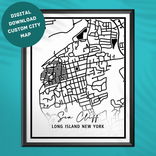 Digital Download Custom Map,custom Map Print,custom Digital Map,digital ...