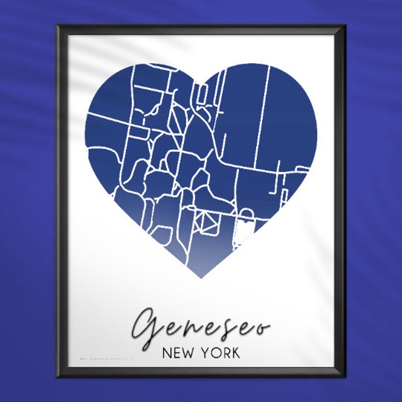 Custom University Map Digital Download – College Campus Wall Art ...