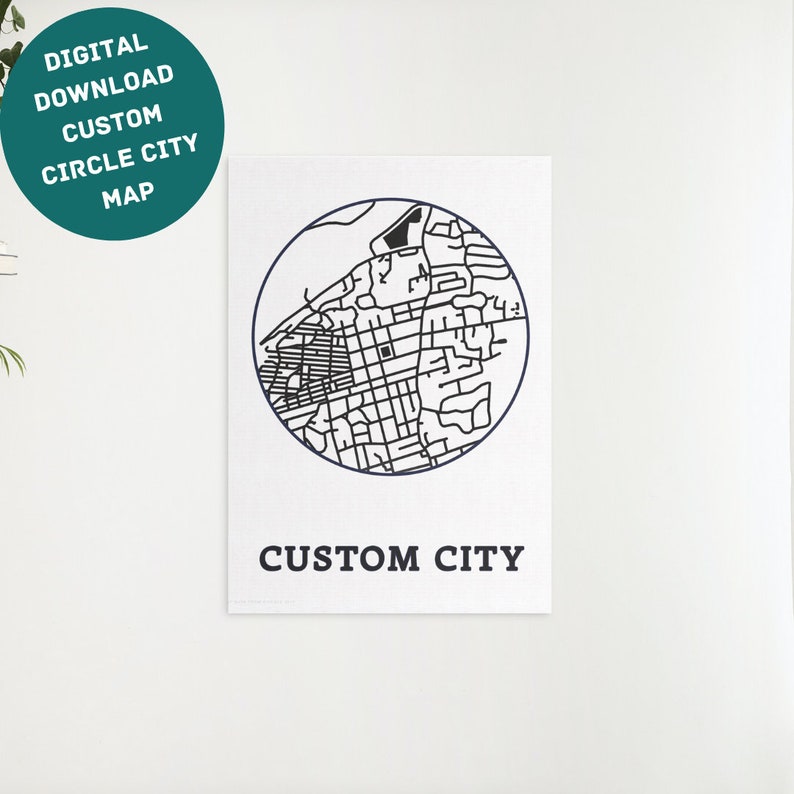 Digital Download Custom Map,custom Map Print,custom Digital Map,digital ...