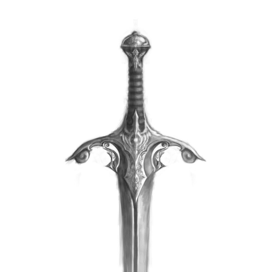 Simple Sword Sketch Sword Drawing Wall Hanging Fantasy - Etsy