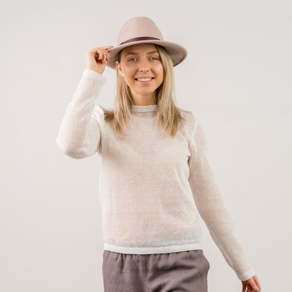 Linen Sweater - Etsy