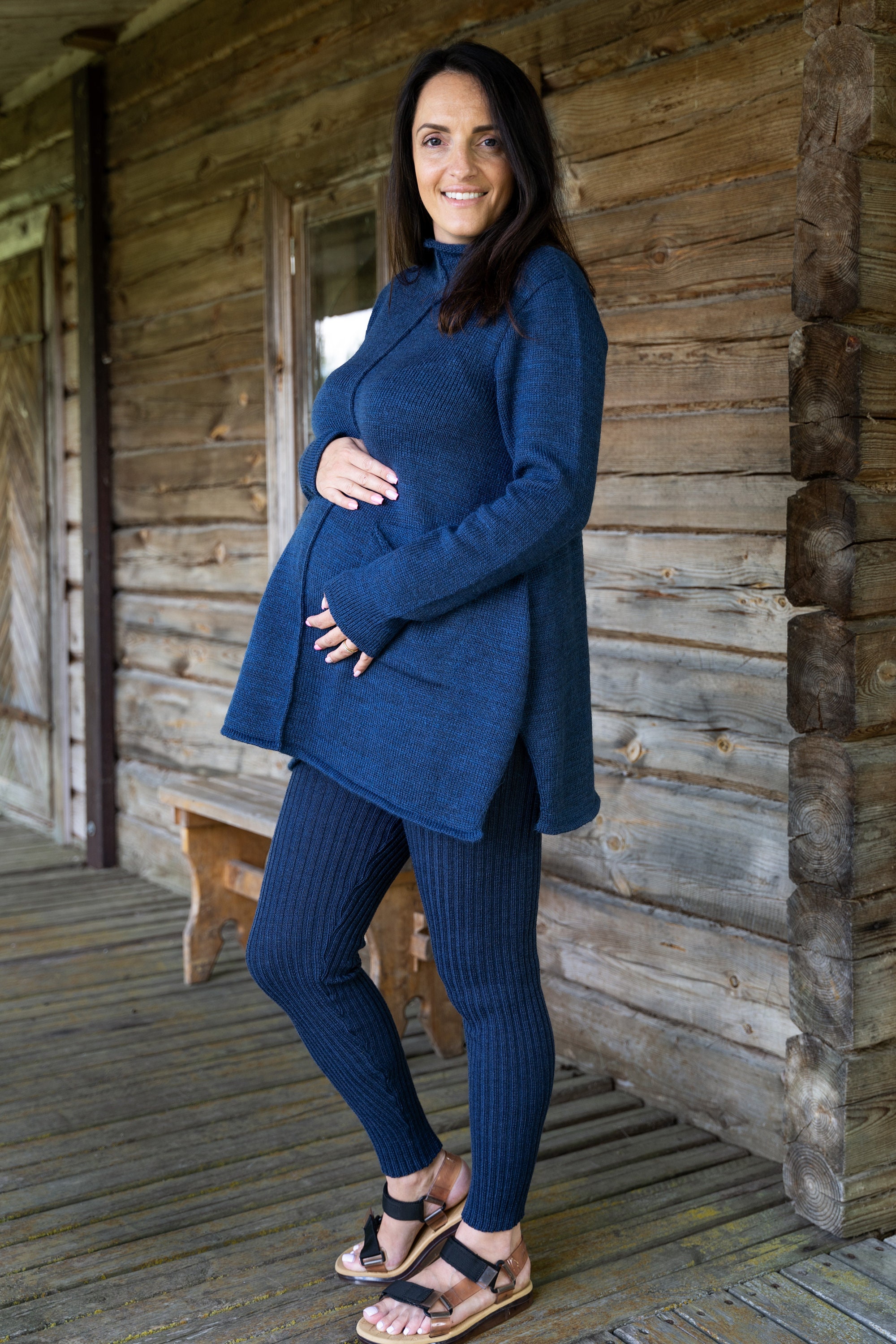 Soft Natural Merino Wool Knitted Women Tights, Warm Woolen Knit ...