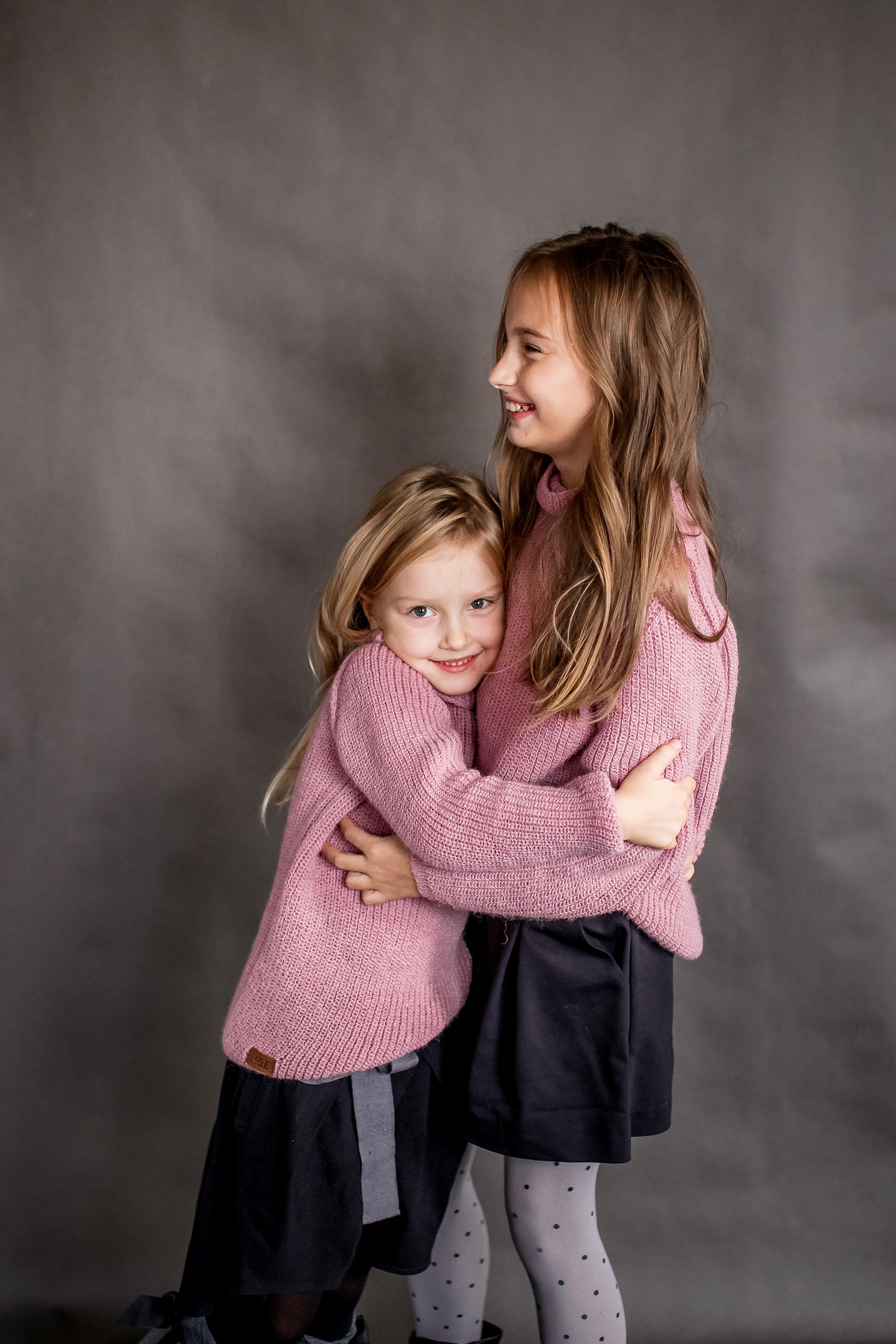 Merino Wool Girls Sweater, Lilac Wool Turtle Neck Pullover for Girl ...
