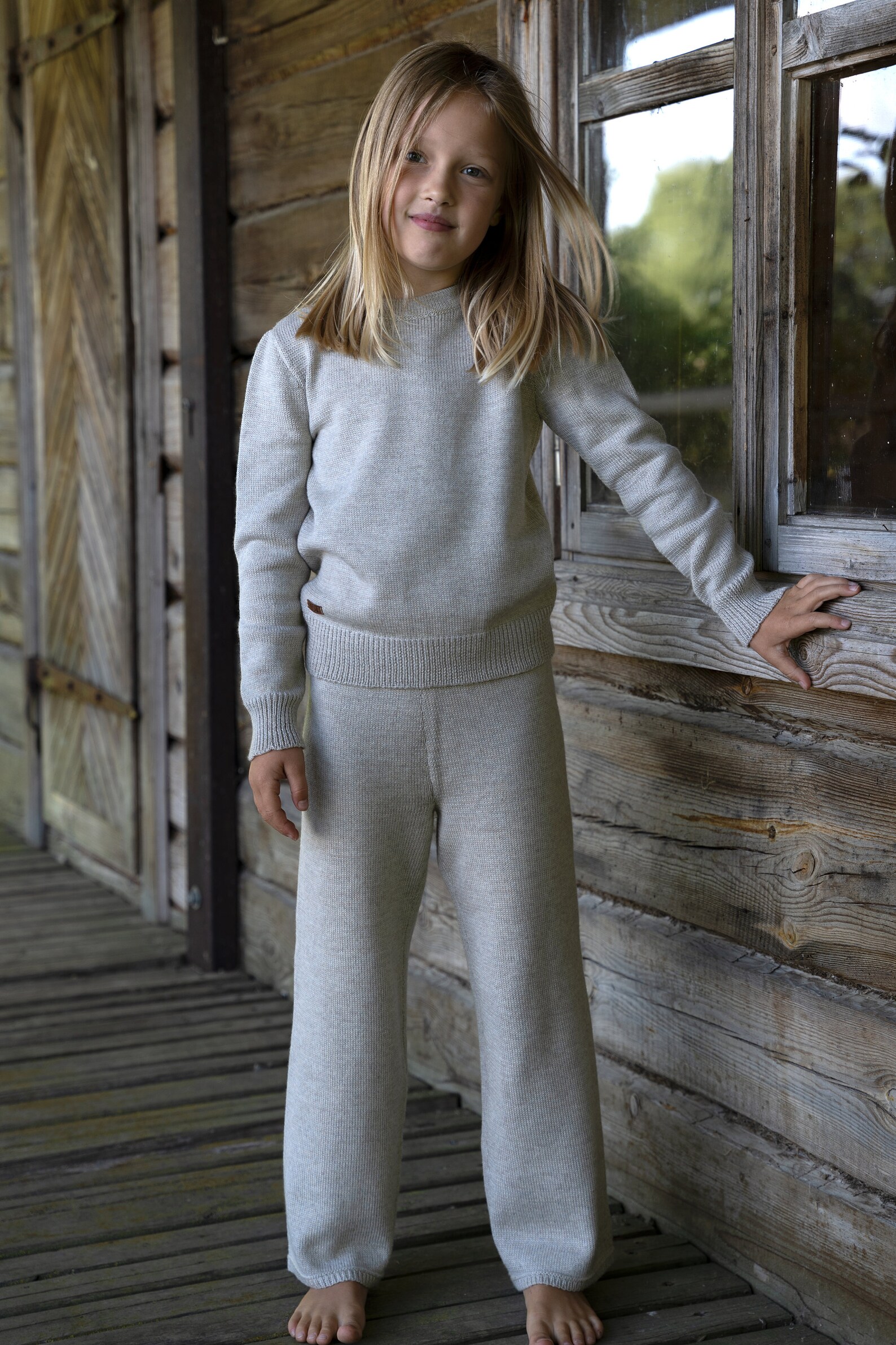 Knitted Merino Wool Set, Kids Tops and Trousers, Soft Organic Wool ...