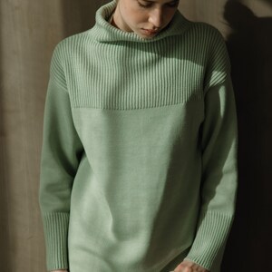 Loose Fit Women Knit 100% Merino Woolen Dress, Soft Natural Merino Wool ...