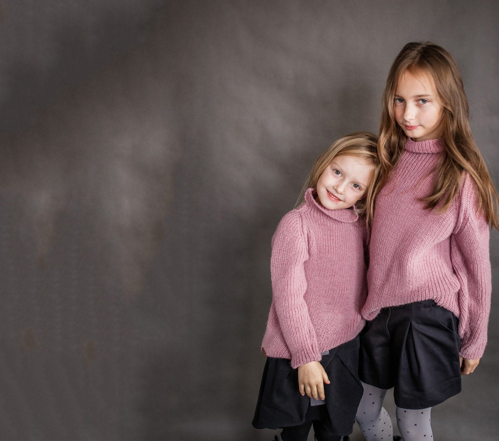 Merino Wool Girls Sweater Lilac Wool Turtle Neck Pullover for | Etsy