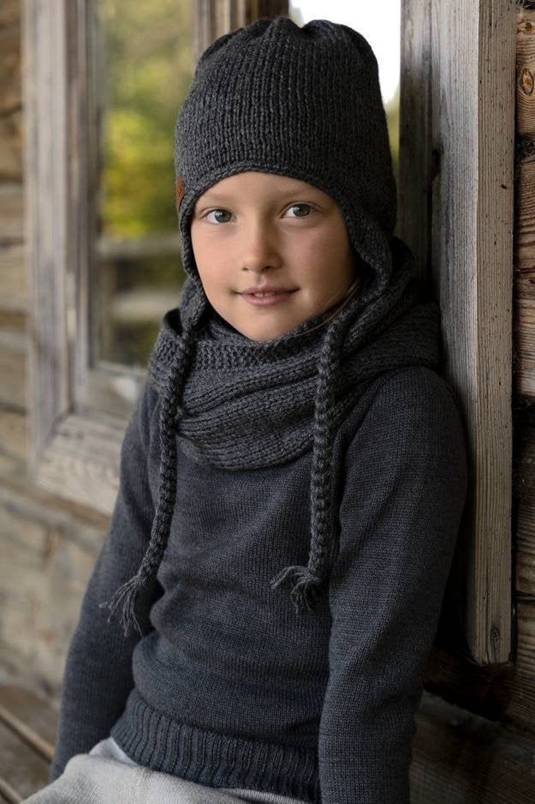 Cosy Merino Wool Toddlers Wrap Scarf, Warm Springtime Scarf for Kids - Etsy