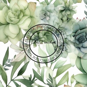 Seamless Succulent Patterns, Digital Paper Bundle, Scrapbooking Paper ...