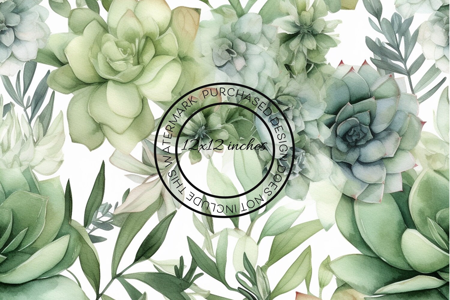 Seamless Succulent Patterns, Digital Paper Bundle, Scrapbooking Paper ...