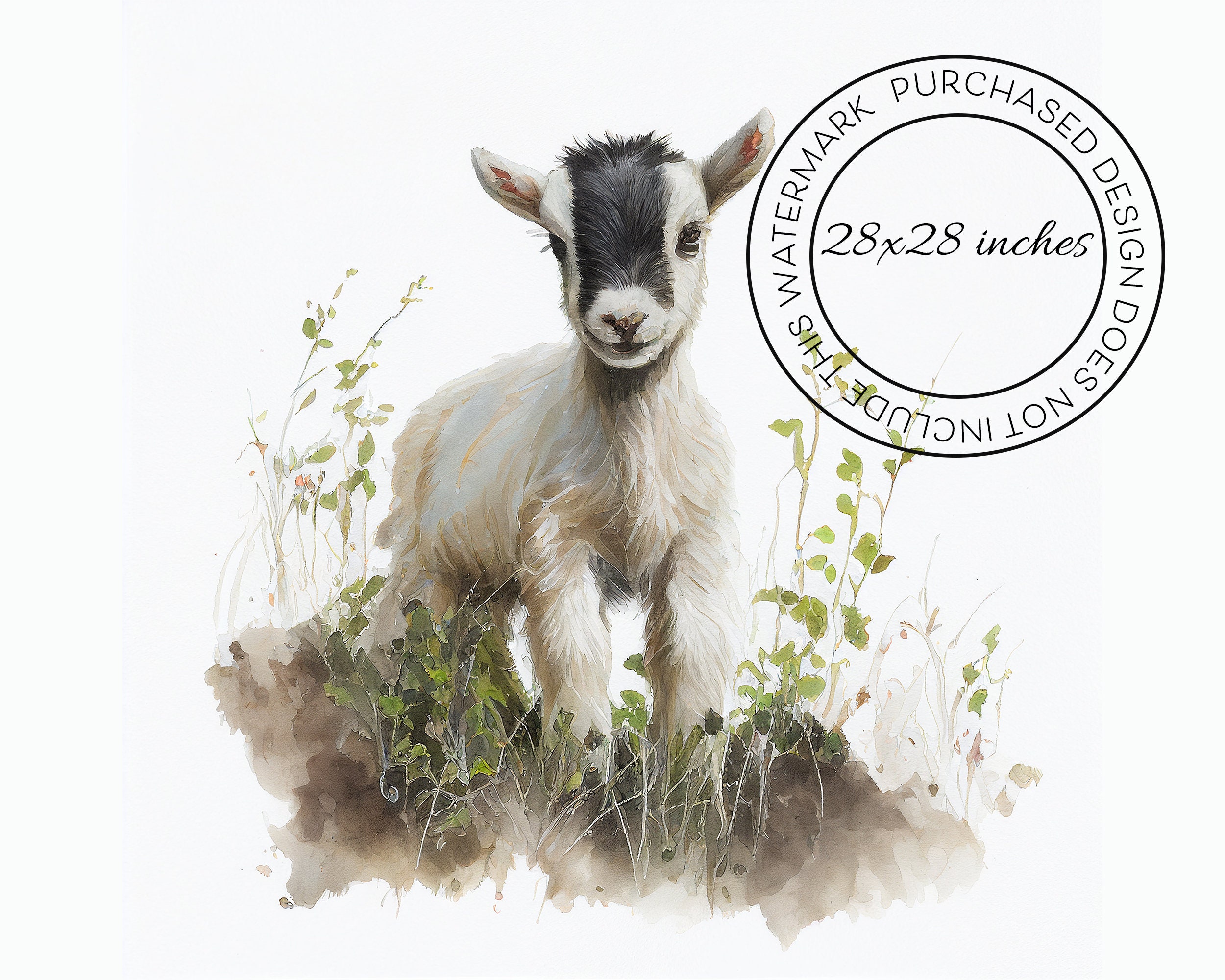 Playful Goats Clipart, Baby Goats, Farm Animals, Goat Kids, Spring ...
