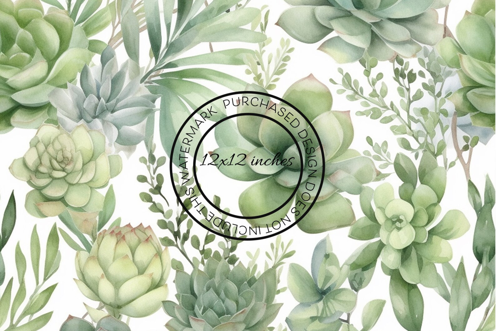 Seamless Succulent Patterns, Digital Paper Bundle, Scrapbooking Paper ...