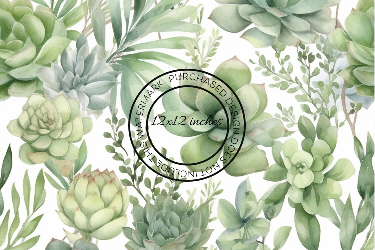 Seamless Succulent Patterns, Digital Paper Bundle, Scrapbooking Paper ...