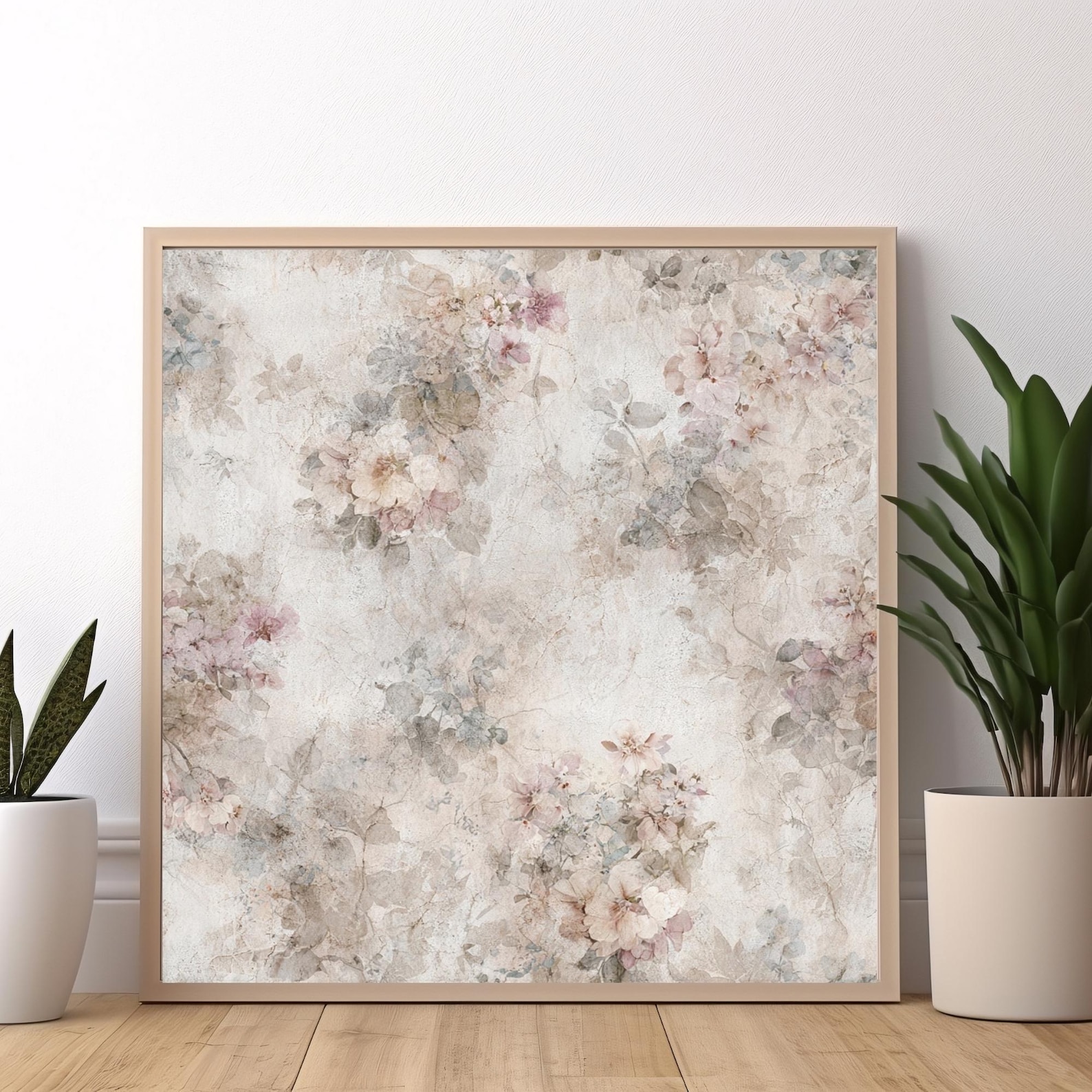 French Floral Seamless Pattern Set, Vintage Wall Textures, Château ...