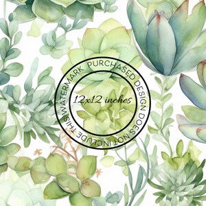 Seamless Succulent Patterns, Digital Paper Bundle, Scrapbooking Paper ...